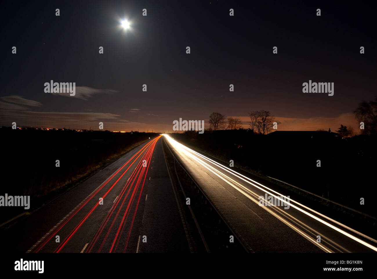 M55 motorway hi-res stock photography and images - Alamy