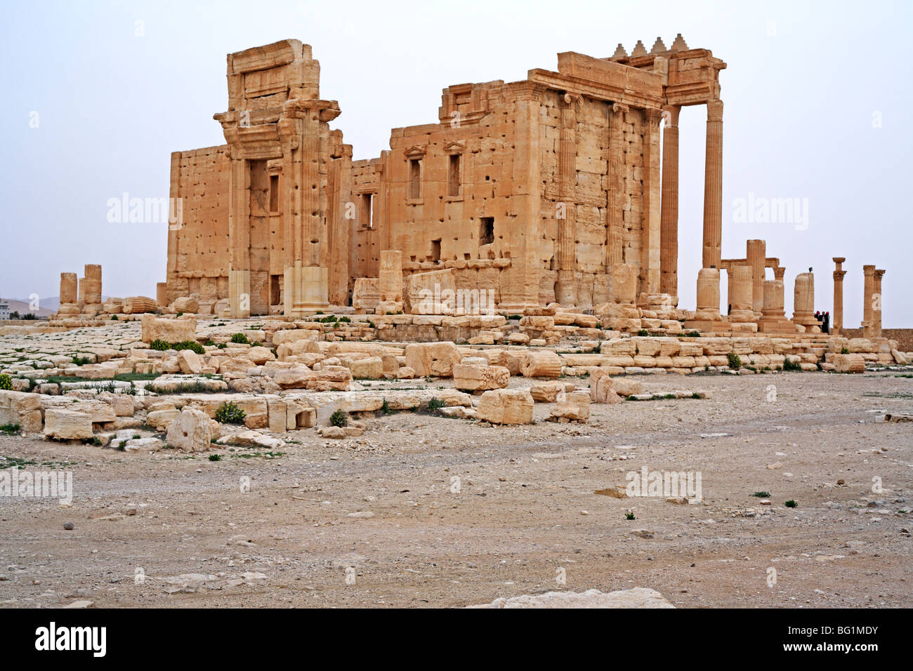 Temple of Bel (Baal-Shamin) (130), Palmyra (Tadmur‎), Syria Stock Photo ...