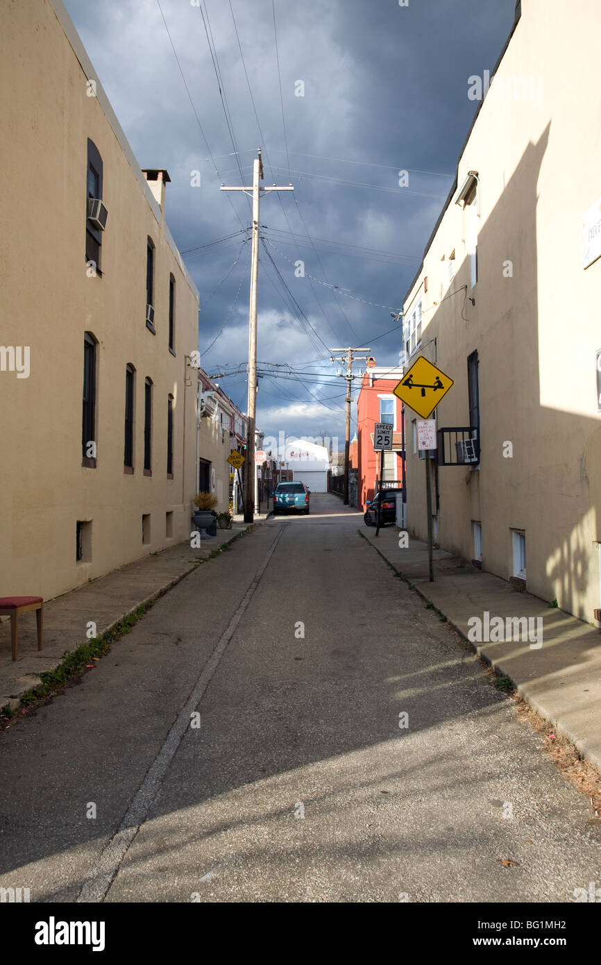 An alley in Hampden Stock Photo - Alamy