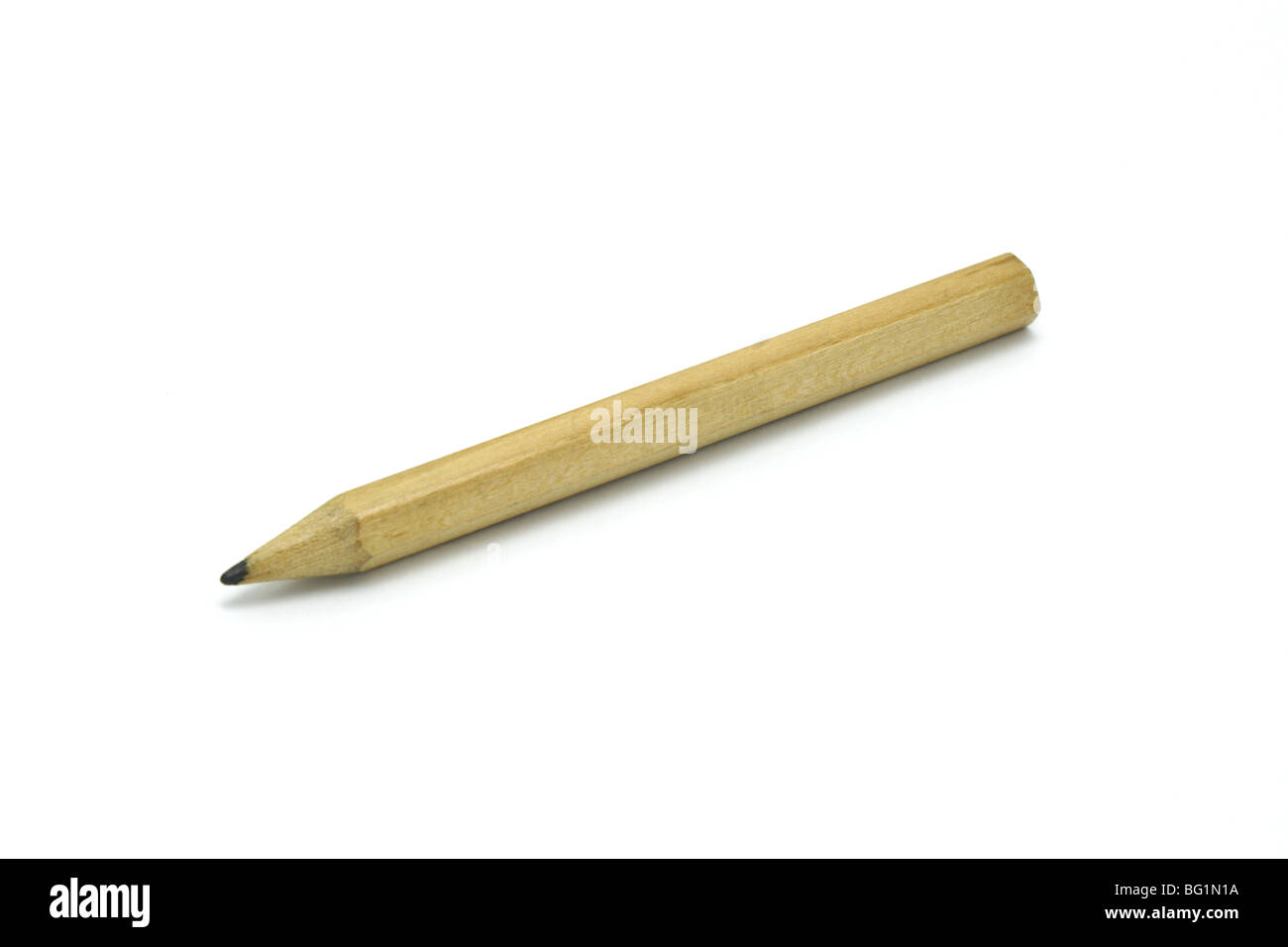 Short pencil isolated on white background Stock Photo - Alamy