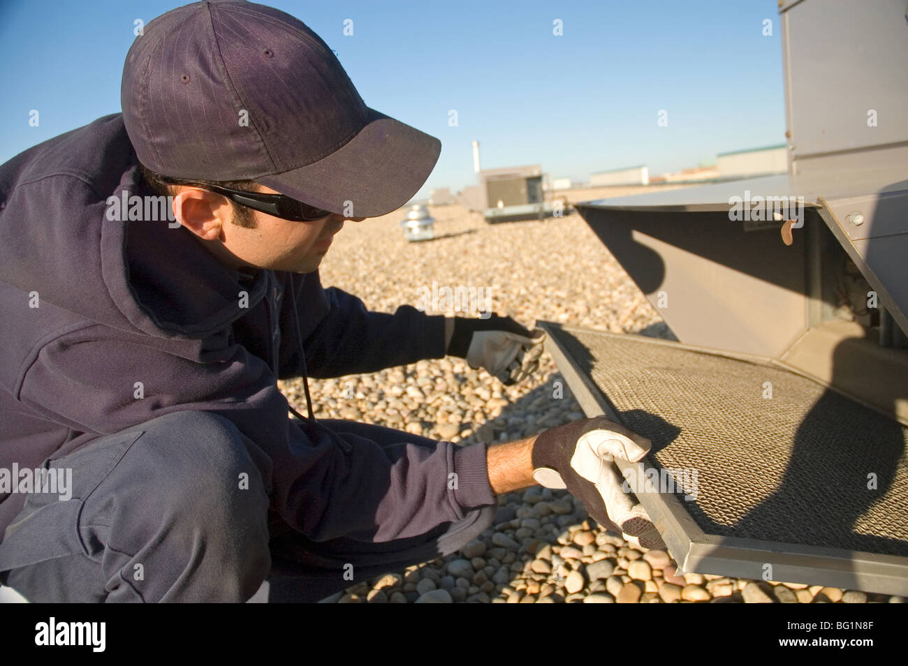 Inspecting air filter hi-res stock photography and images - Alamy