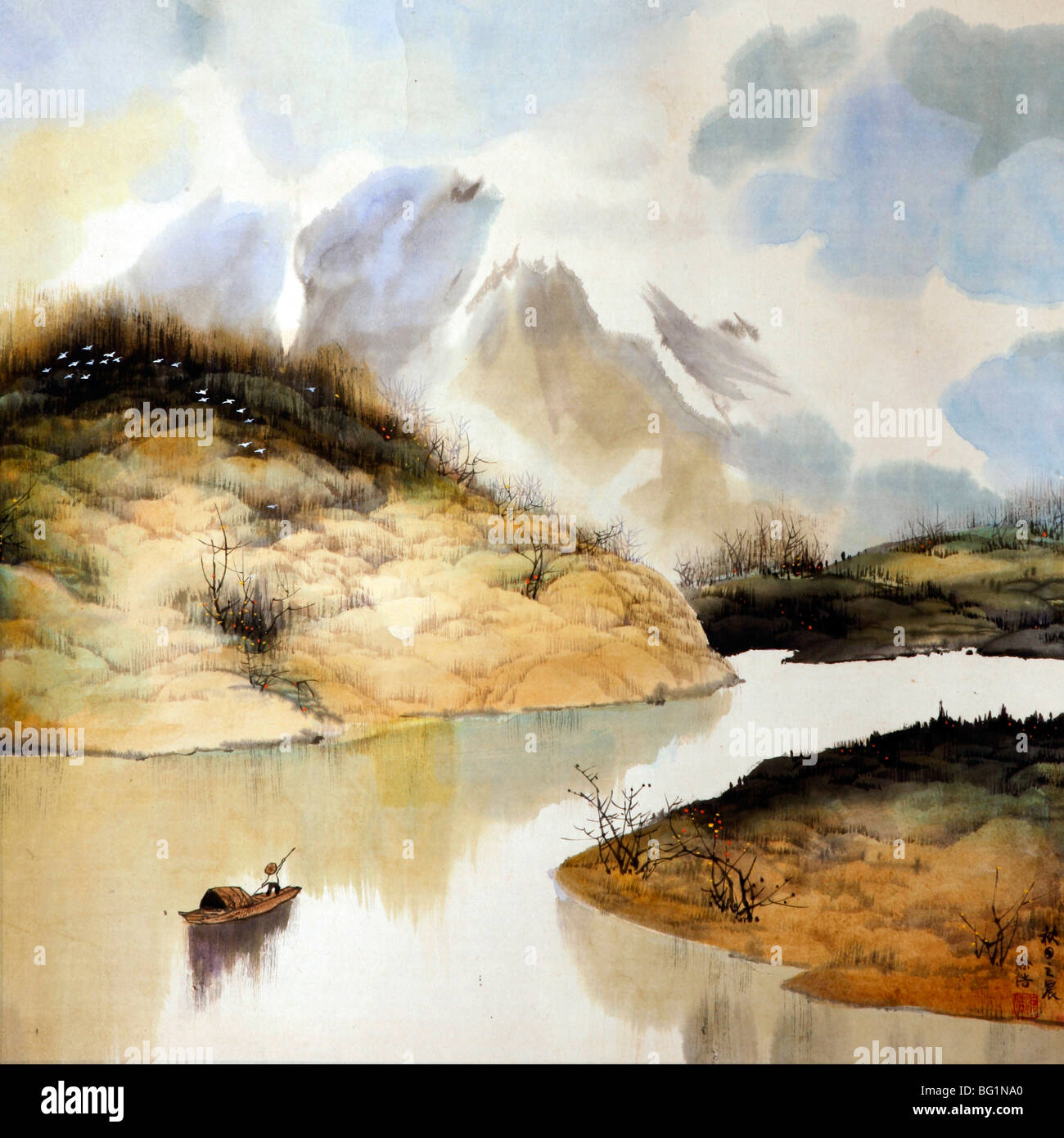 Chinese traditional painting Stock Photo - Alamy