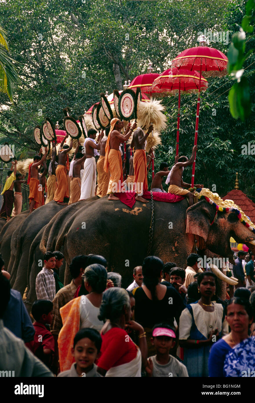 Pooram in Kerala, South India Stock Photo - Alamy