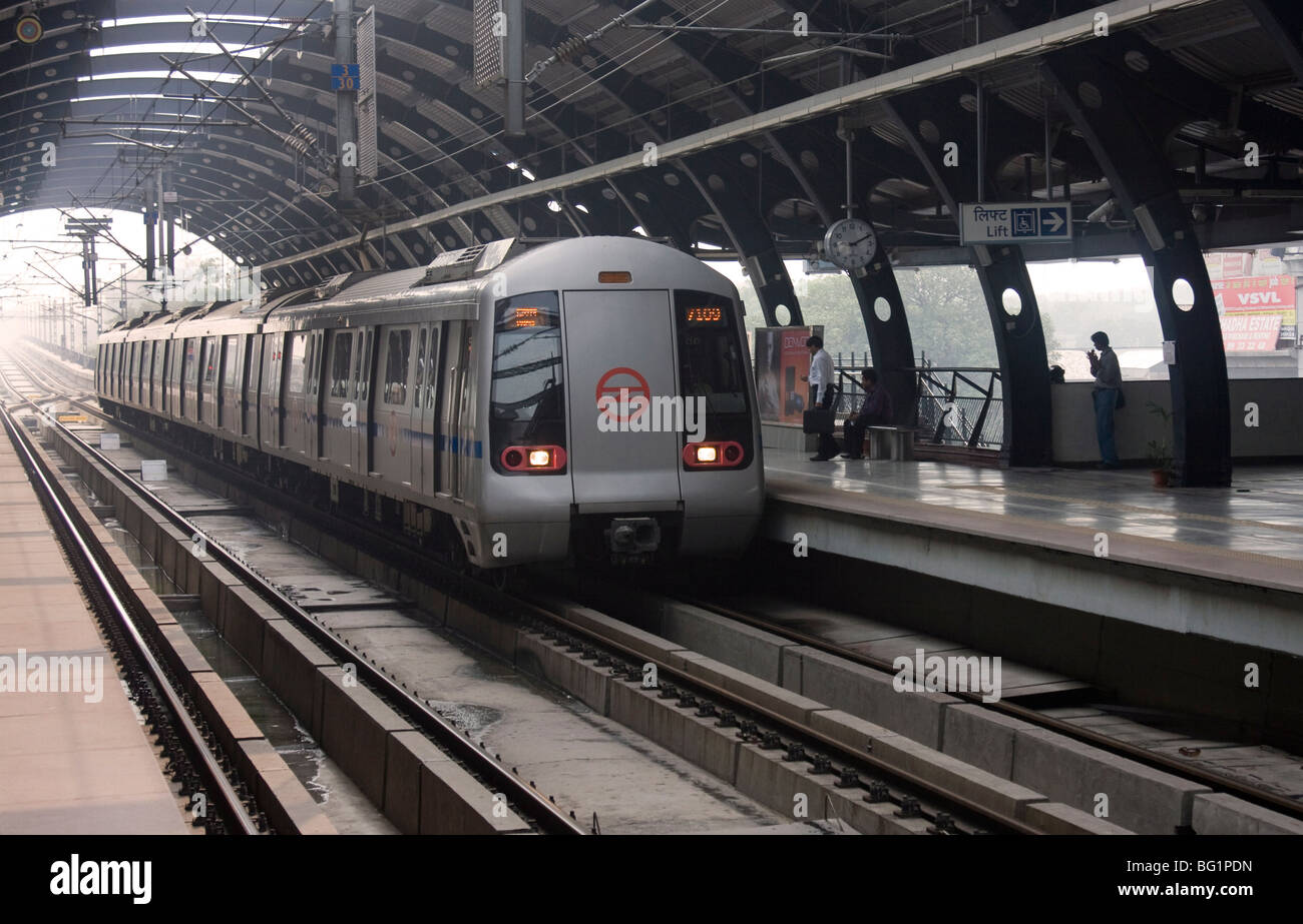 Delhi Metro, India, Asia Stock Photo - Alamy