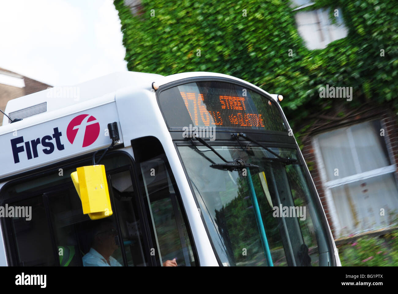 First bus sign hi-res stock photography and images - Alamy