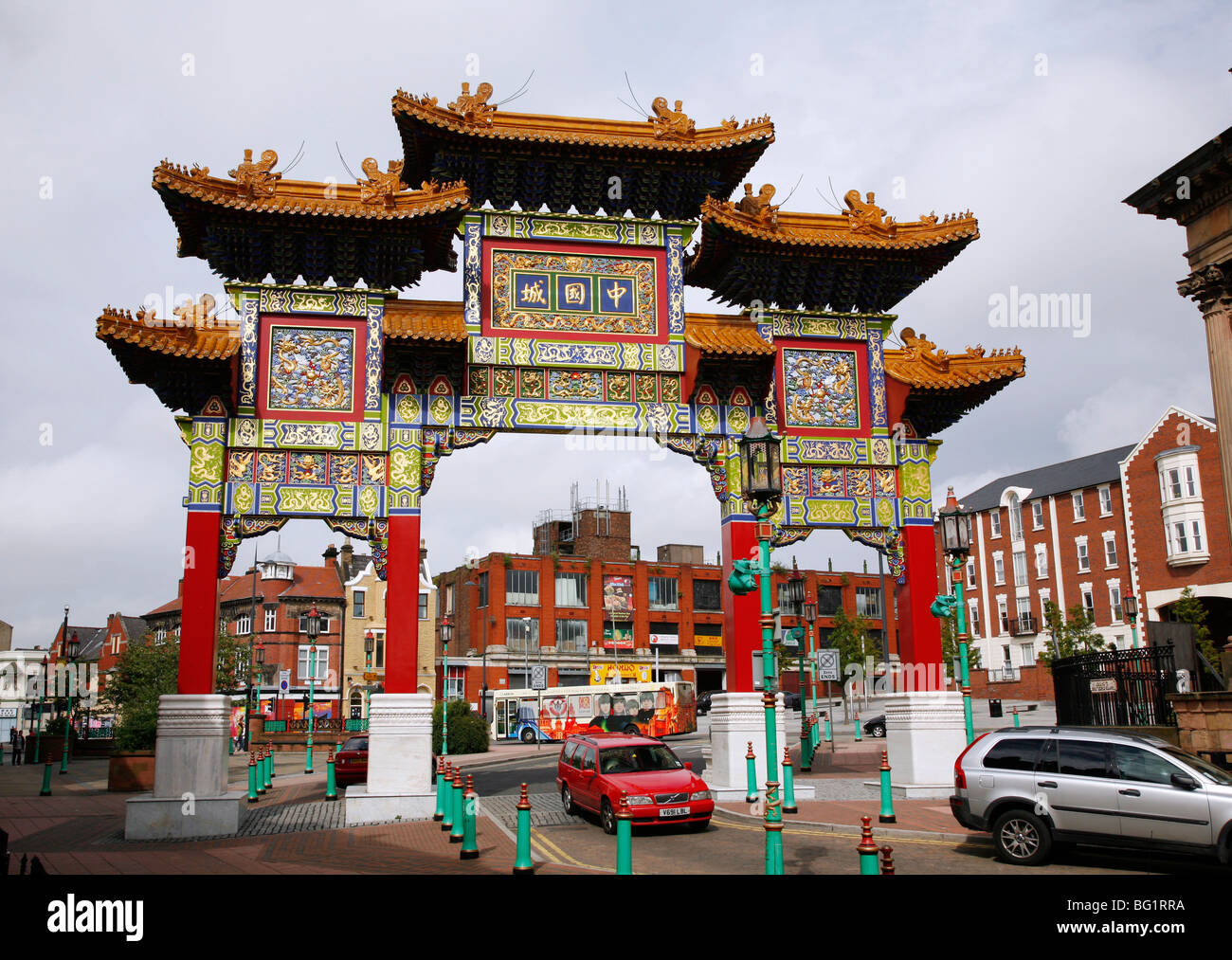 Chinatown, Liverpool, Merseyside, England, United Kingdom, Europe Stock ...