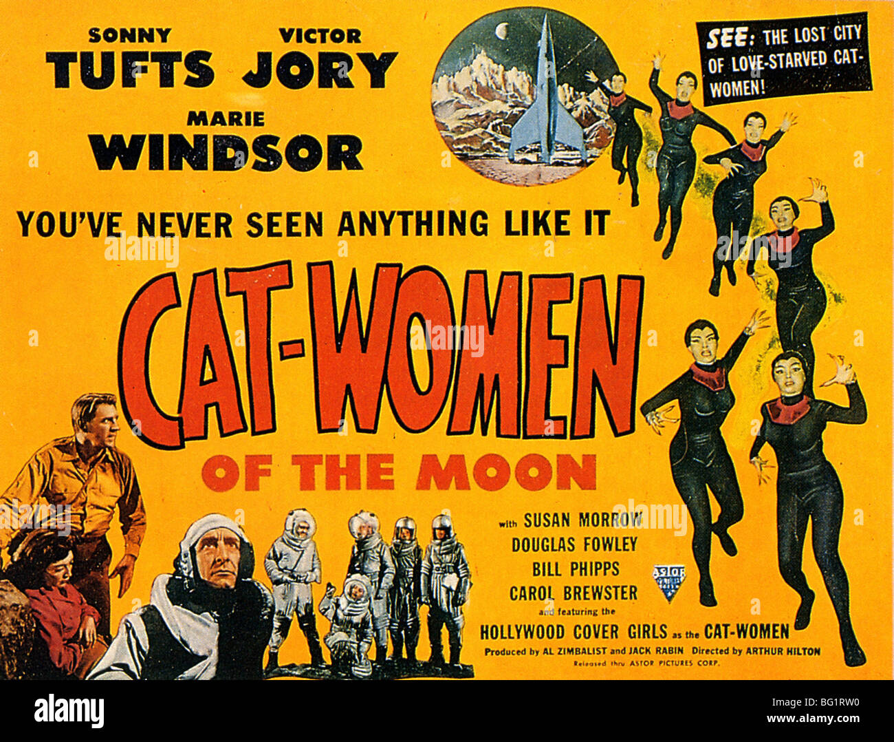 CAT-WOMEN OF THE MOON - Poster for 1953 Astor Pictures Corporation film ...