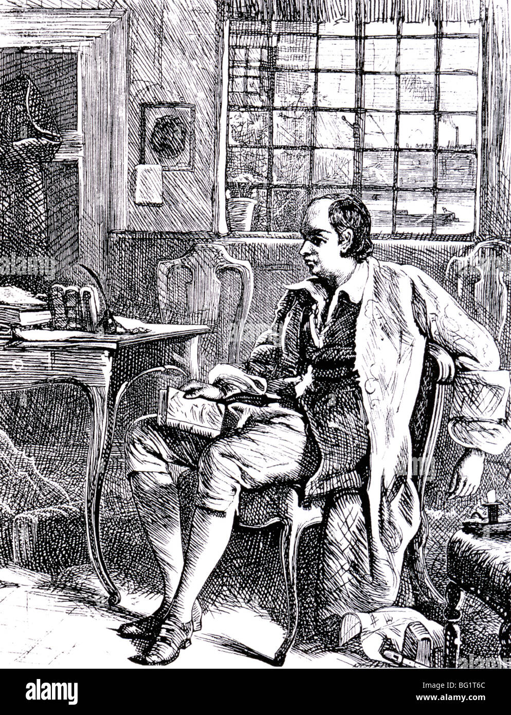 OLIVER GOLDSMITH - Irish playwright, novelist and poet (1730-74 Stock ...