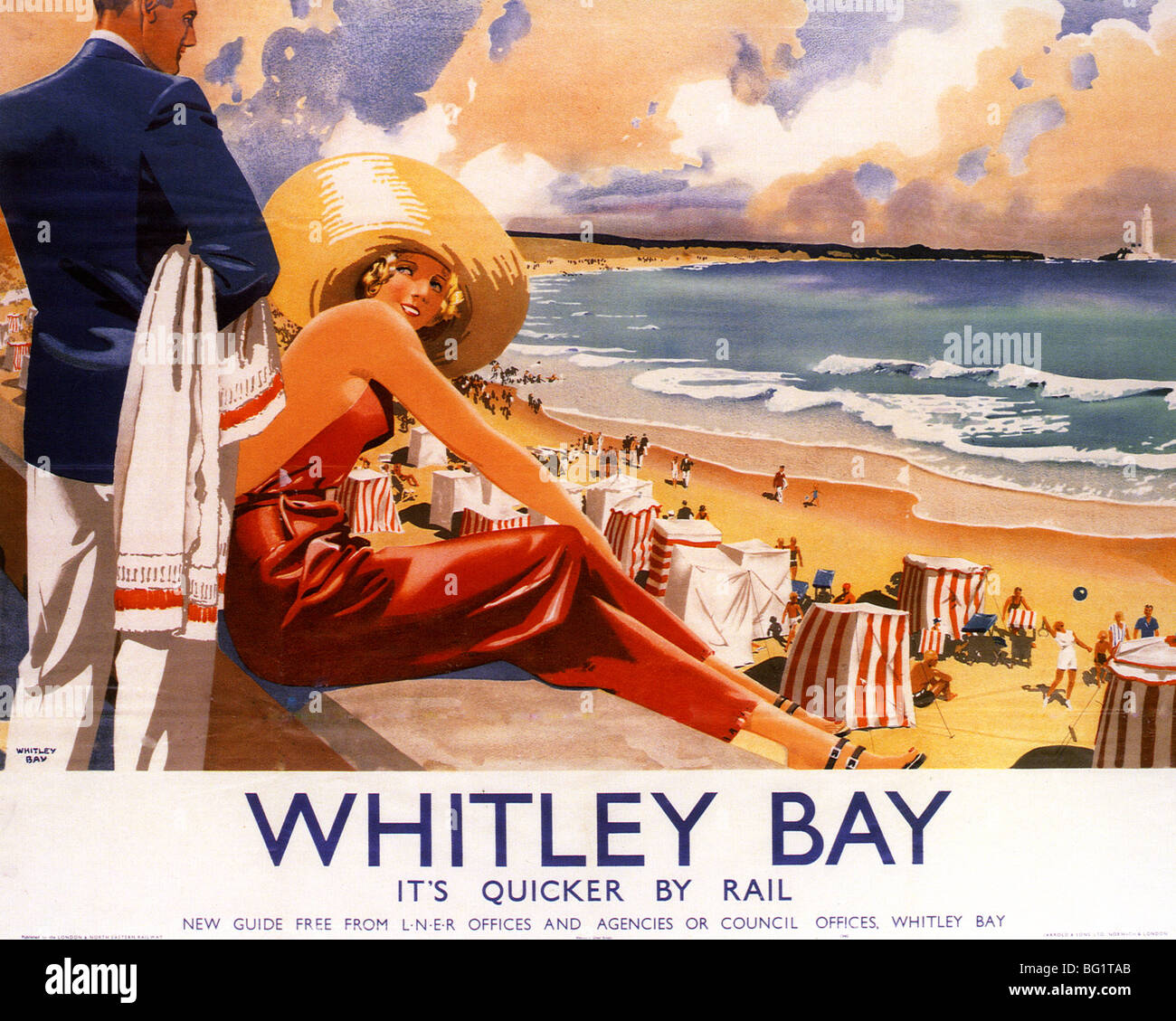 Whitley bay poster hi-res stock photography and images - Alamy
