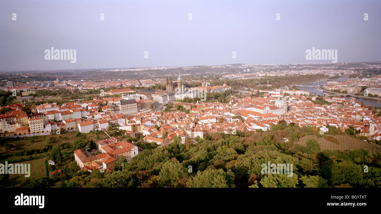 World Travel. Panoramic view over Mala Strana Lesser Town in the ...