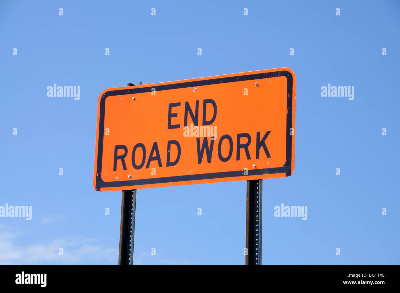 Road Works Warning Sign High Resolution Stock Photography and Images - Alamy