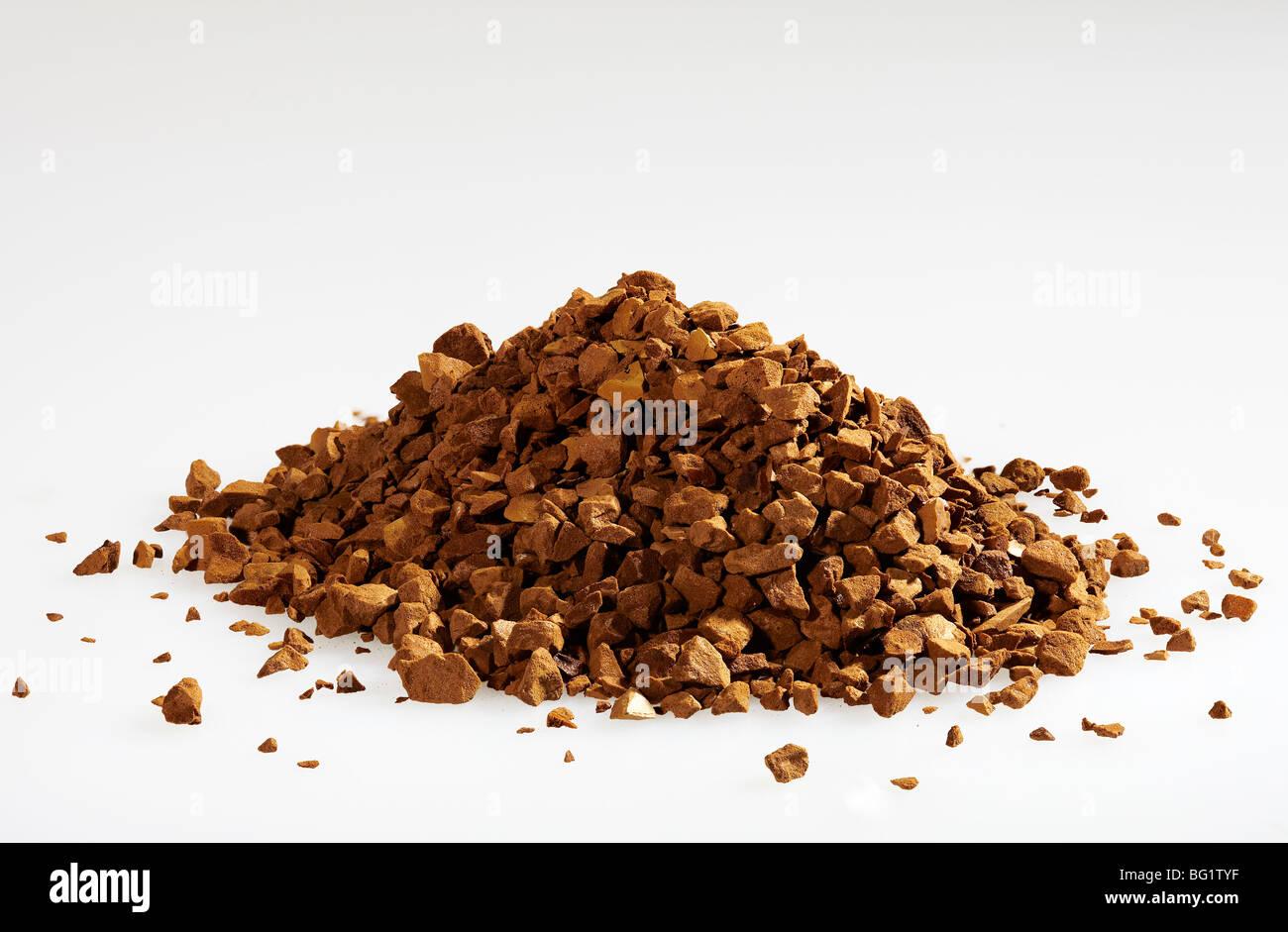 Close up view of Freeze Dried Coffee Stock Photo - Alamy