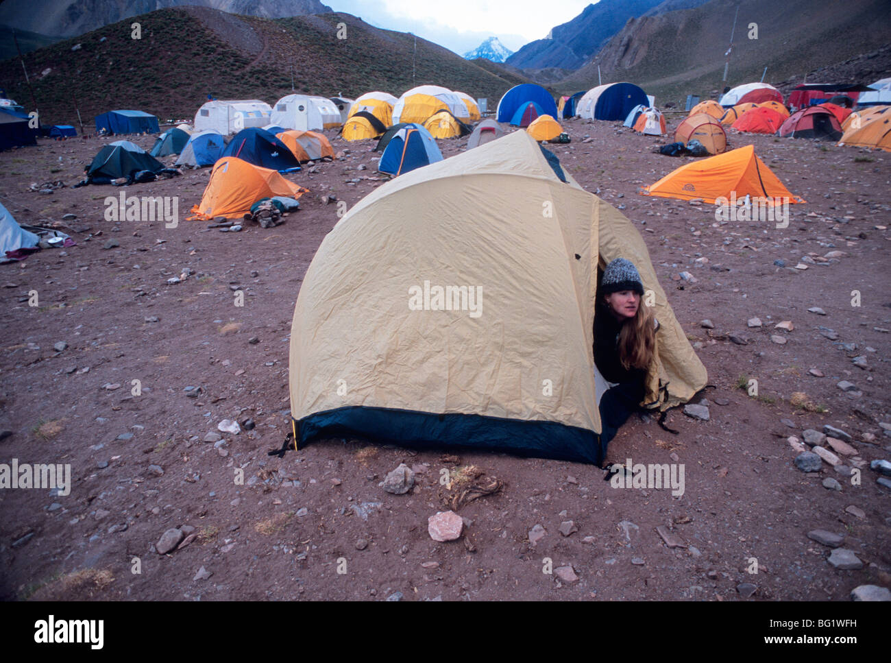 Woman base camp hi-res stock photography and images - Alamy