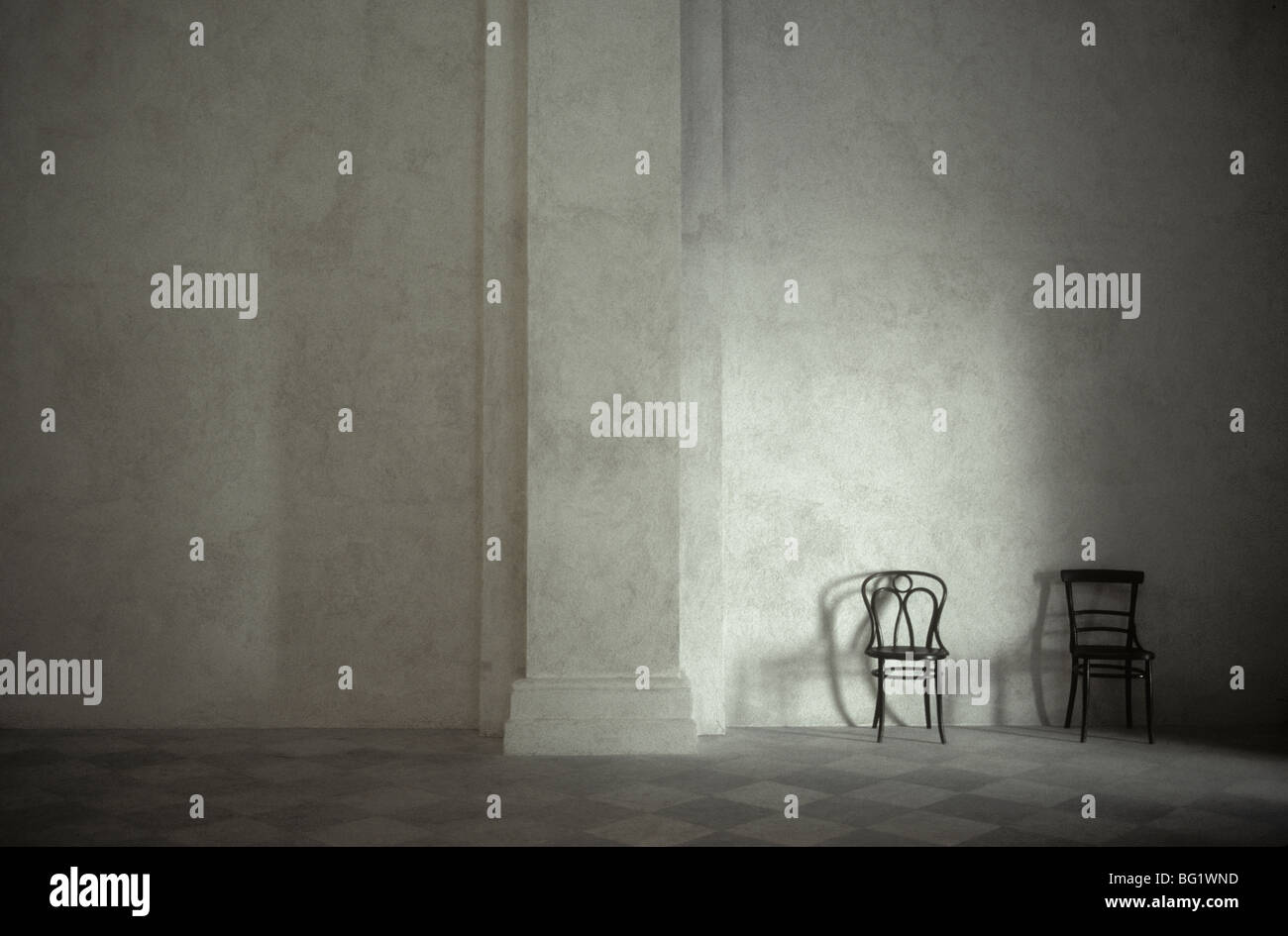 Two chairs in a meeting hall, Belgrade, Serbia Stock Photo - Alamy