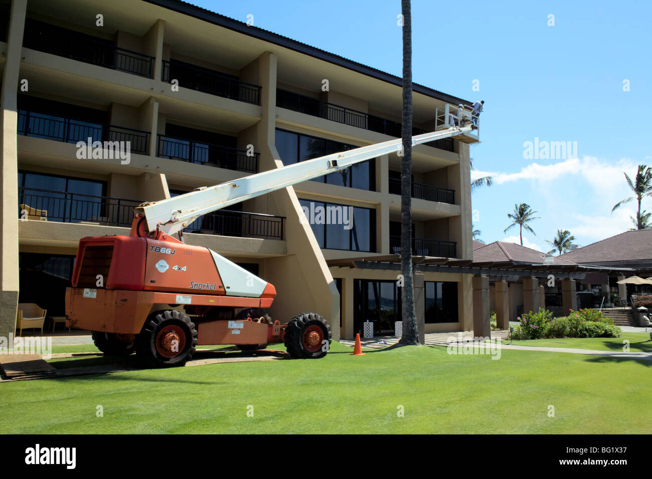Exterior painting of Sheraton Kauai Resort Poipu HI Stock Photo - Alamy