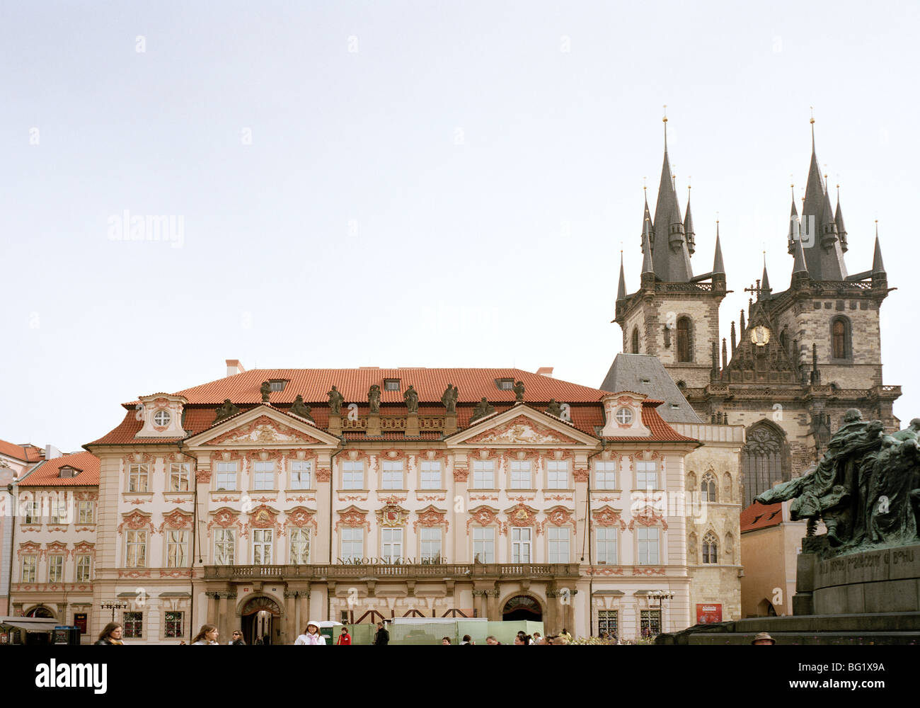 World Travel. Goltz Kinsky Palace National Gallery in the ancient city of Prague in the Czech ...
