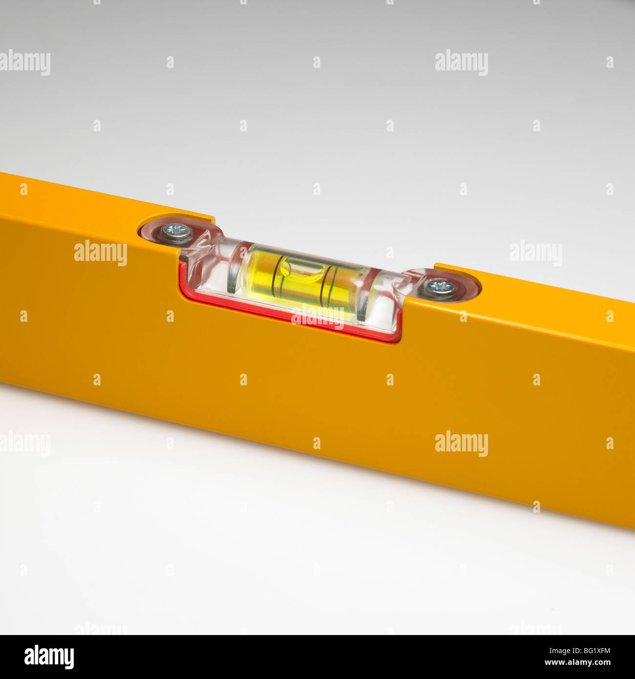 Spirit level on white background cutout Stock Photo - Alamy
