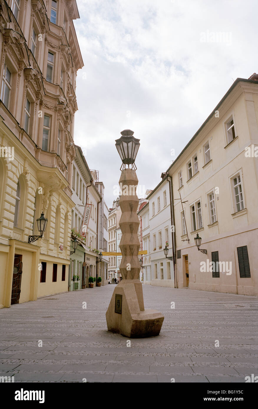 World Cities Travel Architecture. Cubist lamp post in the city of ...