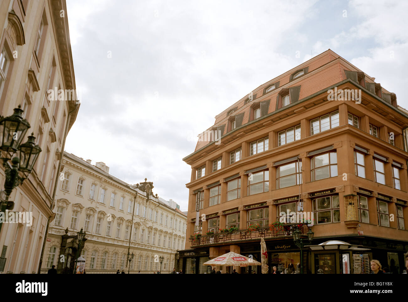 Cubist style house of the black madonna housing hi-res stock ...