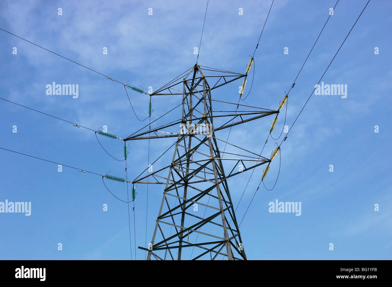 Electrical pylon. /Power line Stock Photo - Alamy