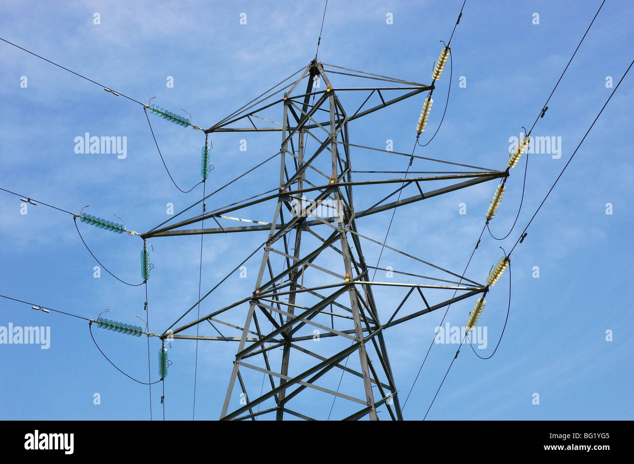 Electrical pylon. /Power line Stock Photo - Alamy