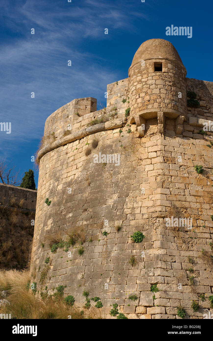 Rethymnon Fortezza outer wall Crete Greece Stock Photo - Alamy