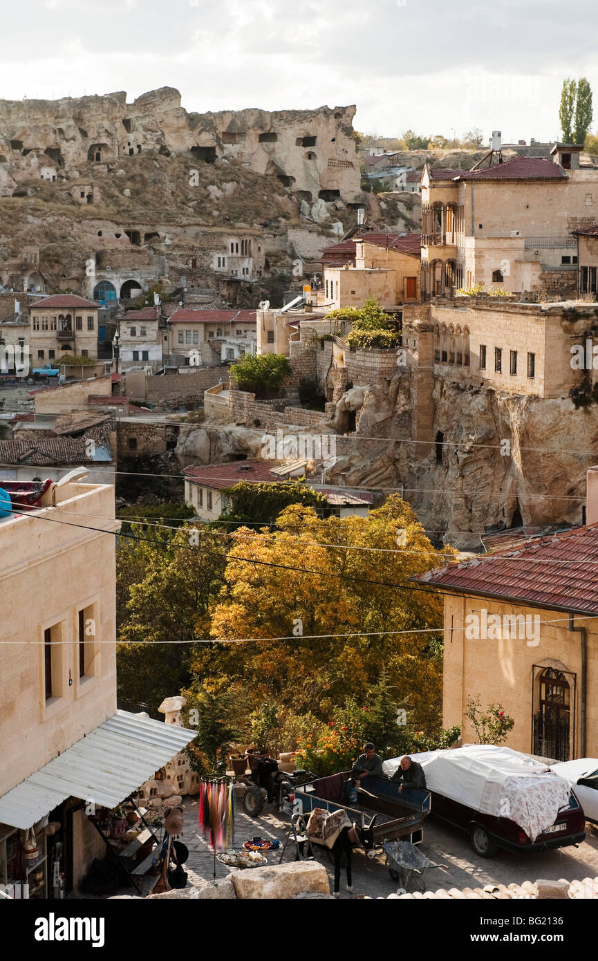 Hillside town of Urgup, Cappadocia in Nevsehir Province, Turkey Stock ...