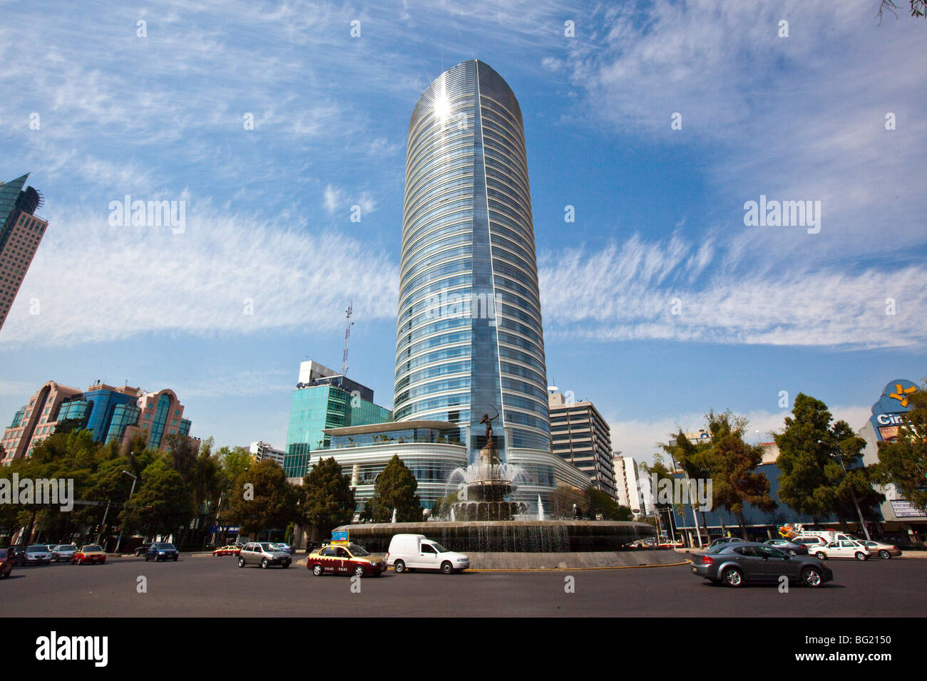 Diana Fountain Roundabout and 439 Paseo de La Reforma St Regis Starwood ...