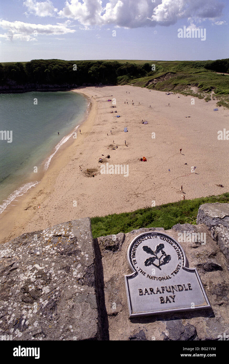 barafundle beach pembrokeshire wales uk Stock Photo - Alamy