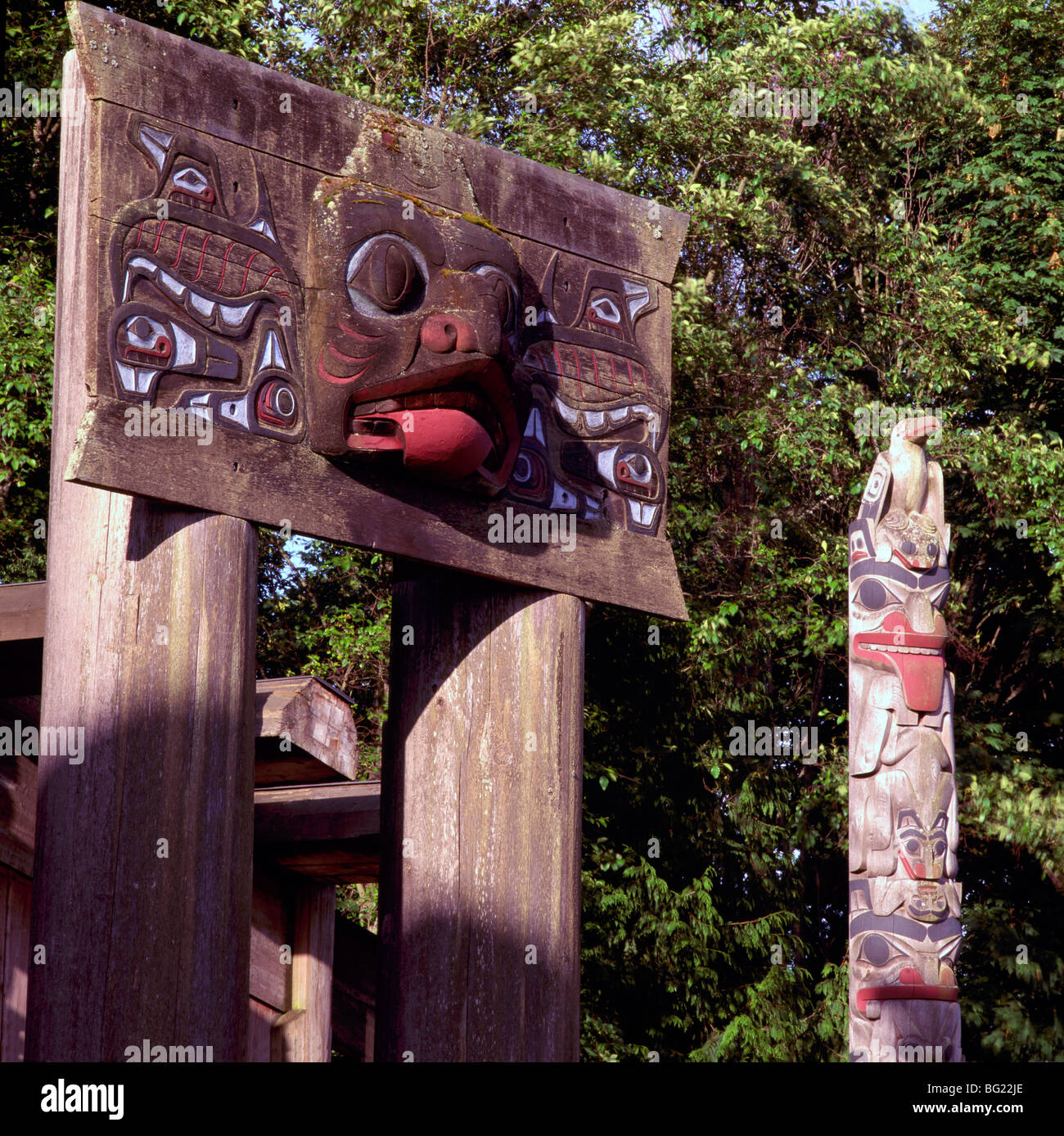 Haida Totem Poles at Museum of Anthropology, University of British ...