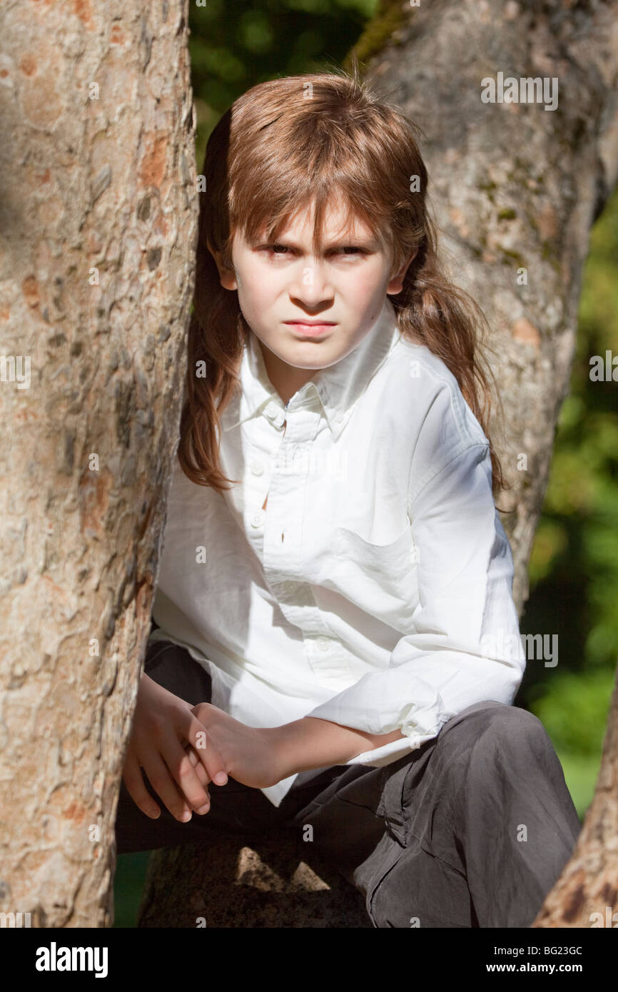 Child expressing emotions within his surroundings Stock Photo - Alamy