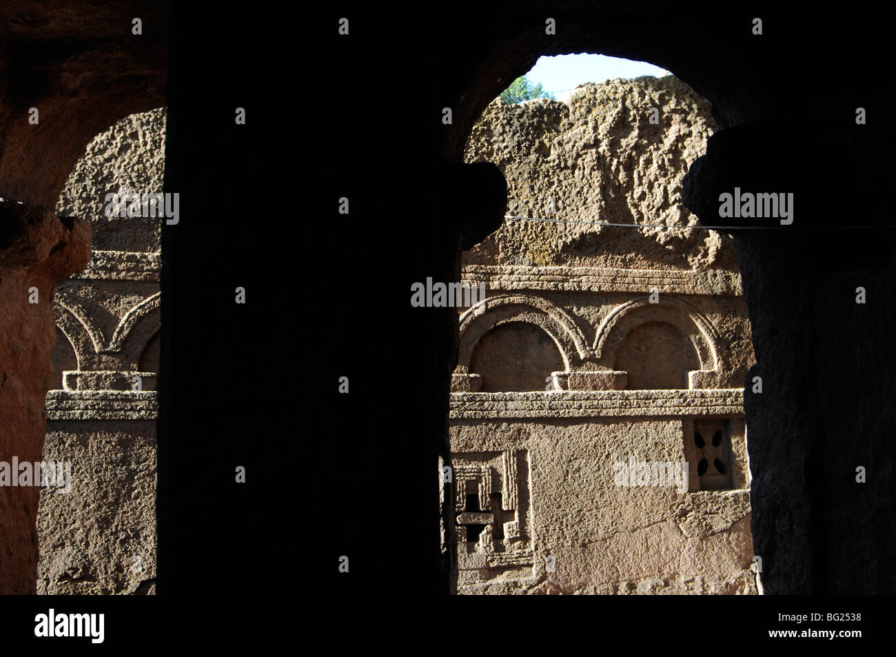 Medhane Alem church, Lalibela, Ethiopia Stock Photo - Alamy