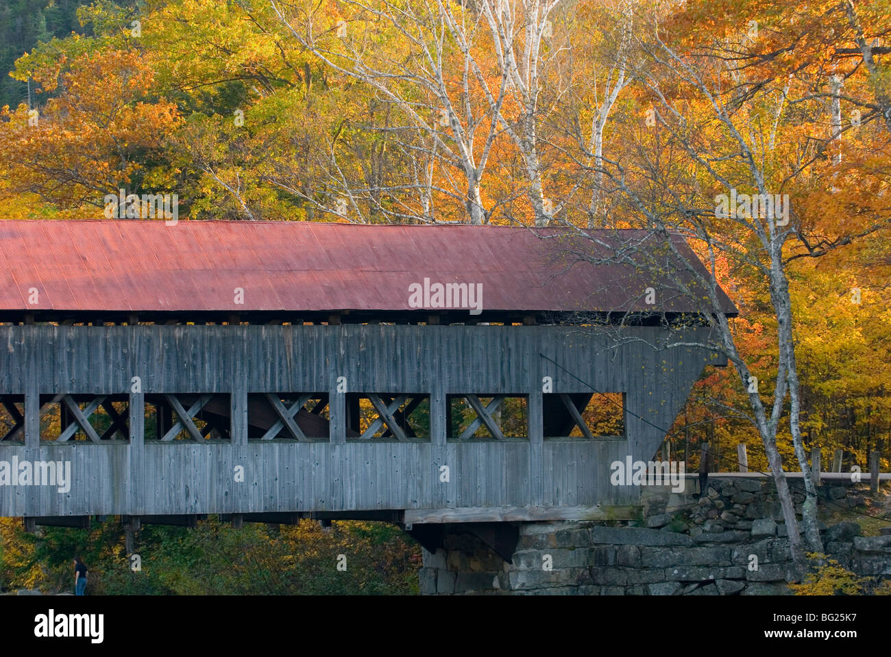 Albany Covered Bridge White Mountains New Hampshire USA Stock Photo - Alamy