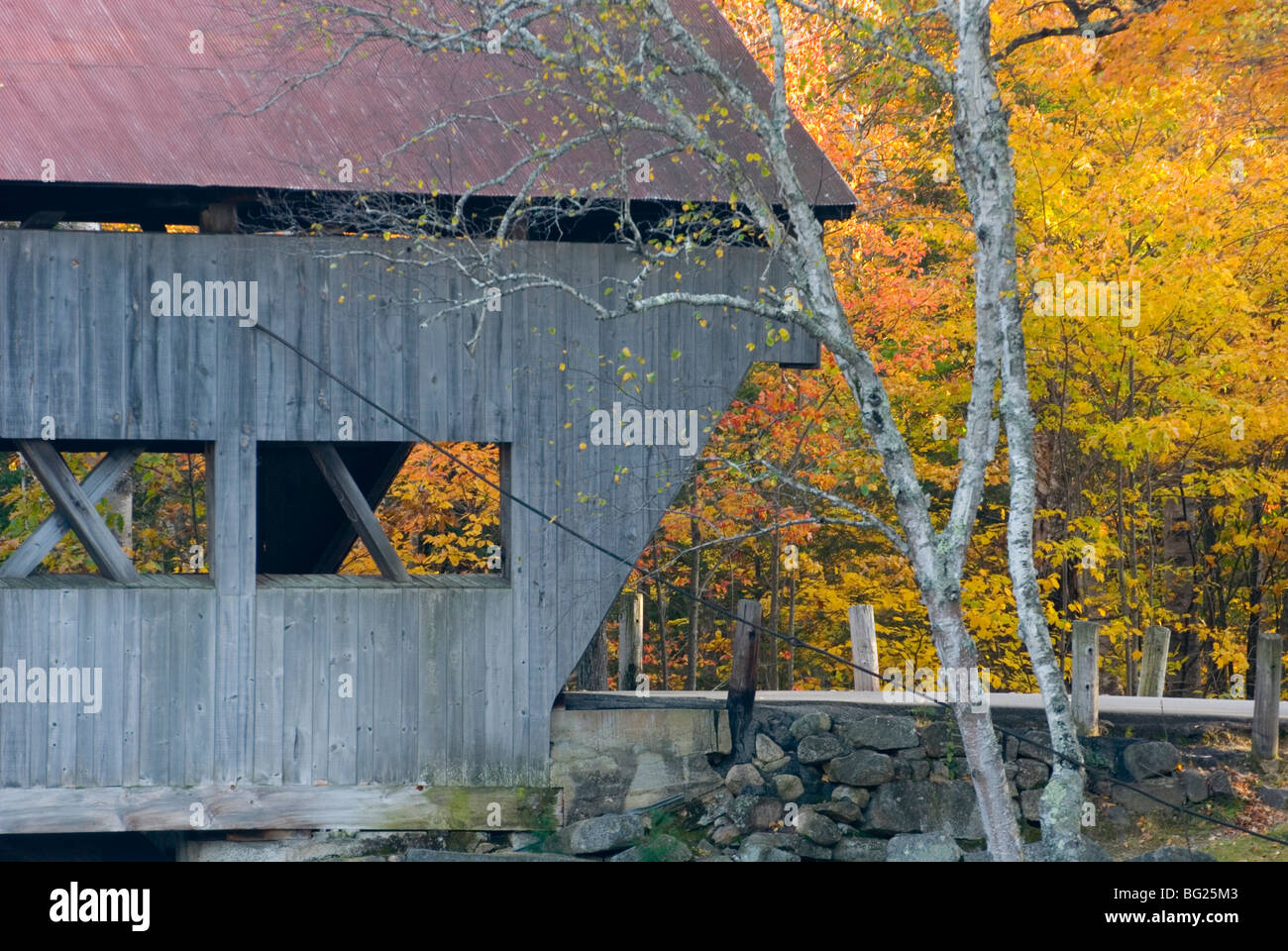 Albany Covered Bridge White Mountains New Hampshire USA Stock Photo - Alamy