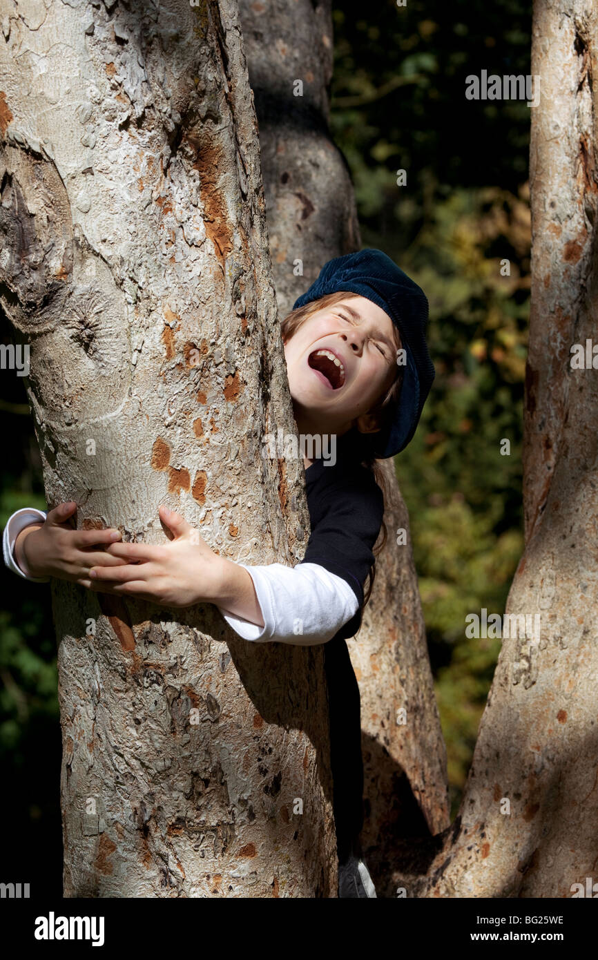 Child expressing emotions within his surroundings Stock Photo - Alamy