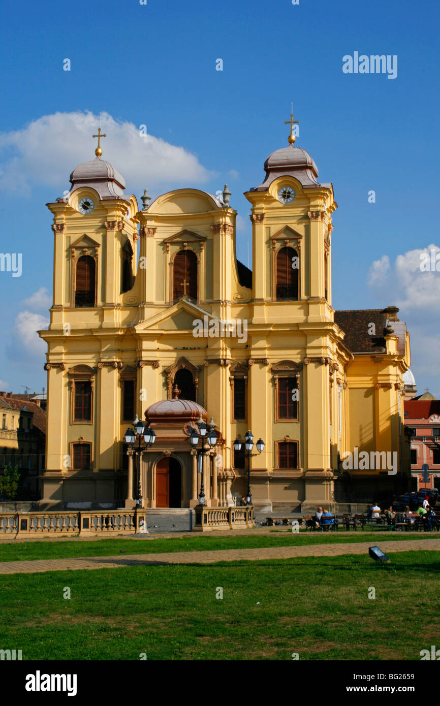 Baroque Roman Catholic Cathedral of St George on Piata Unirii in ...