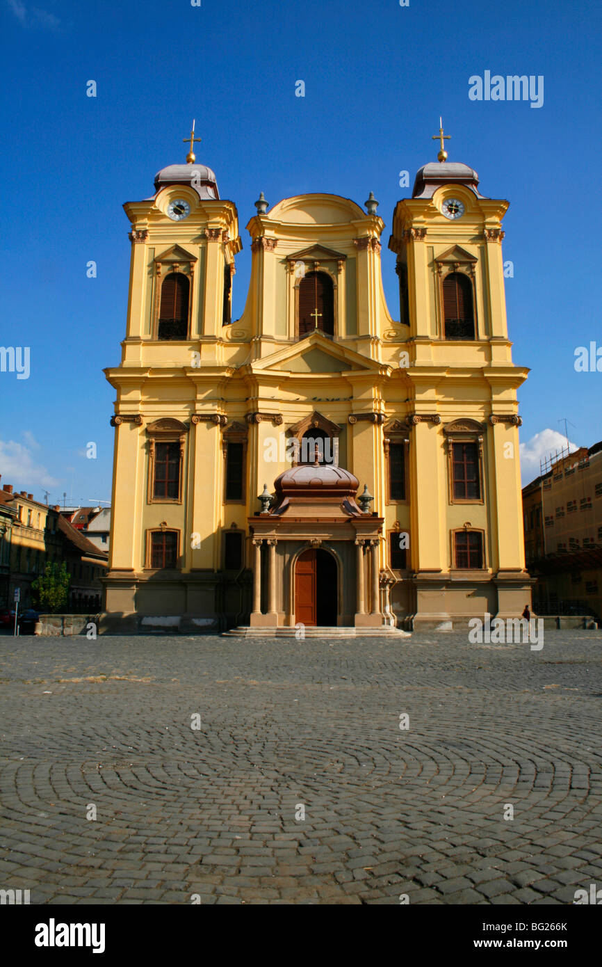 Baroque Roman Catholic Cathedral of St George on Piata Unirii in ...