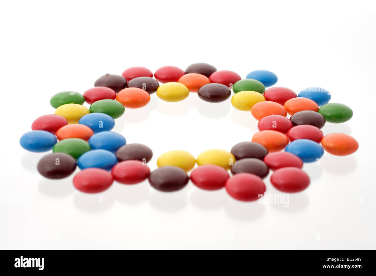 colorful candy in a circle Stock Photo - Alamy