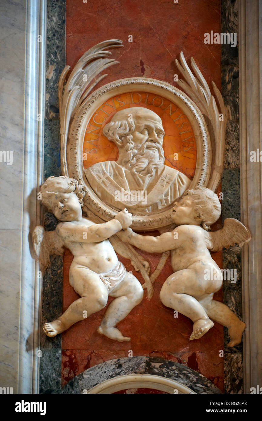 Baroque decorations of the Interior of St Peter's, The Vatican, Rome ...