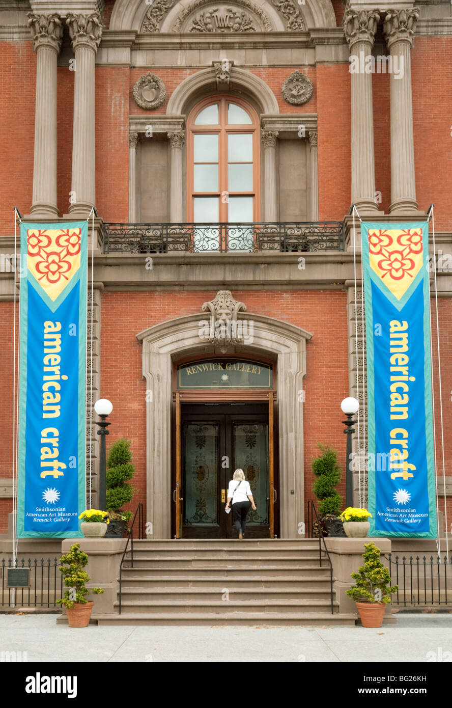 The entrance to the Renwick Gallery, part of the Museum of American Art ...