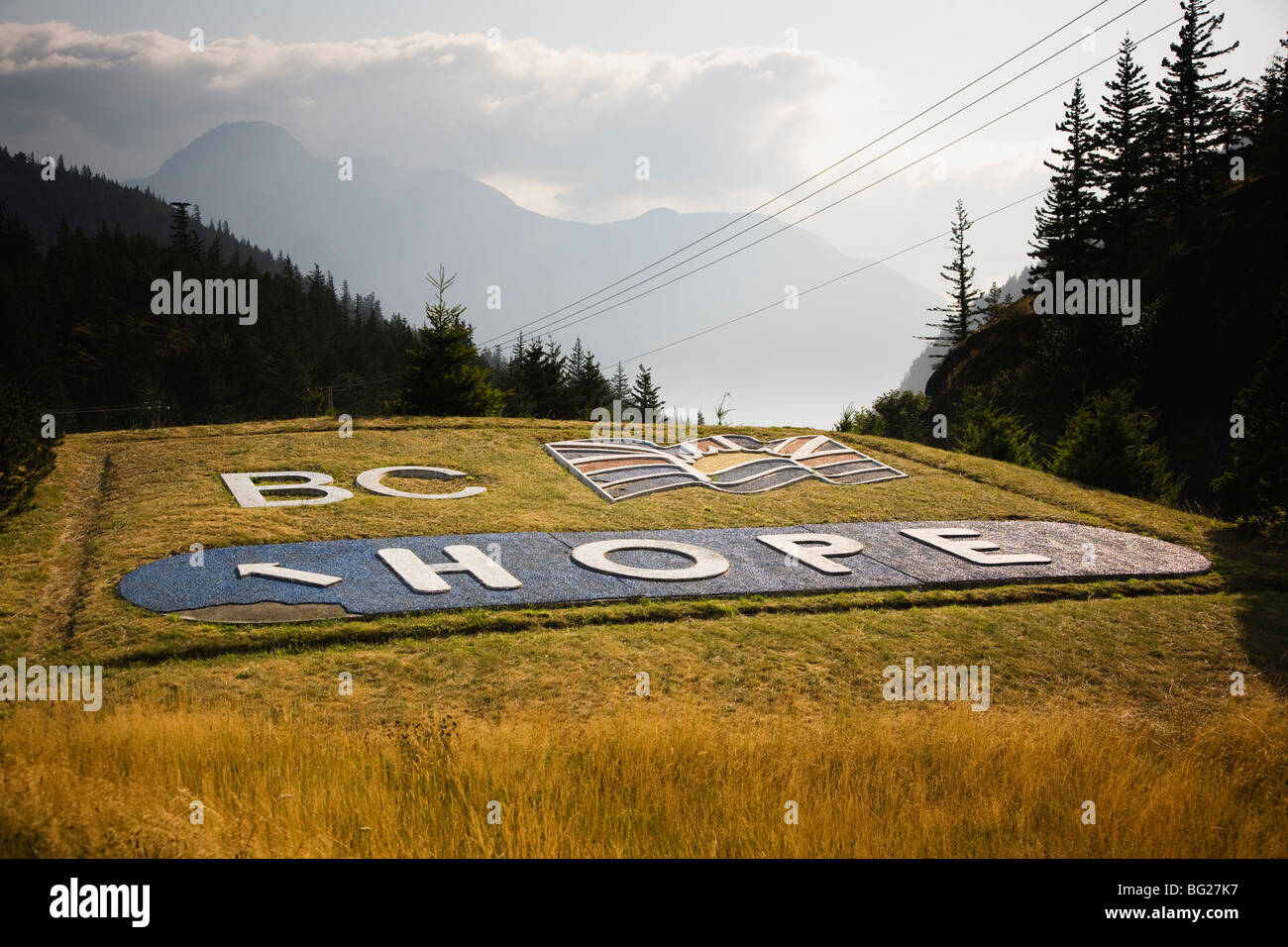 Welcome british columbia sign canada hi-res stock photography and ...