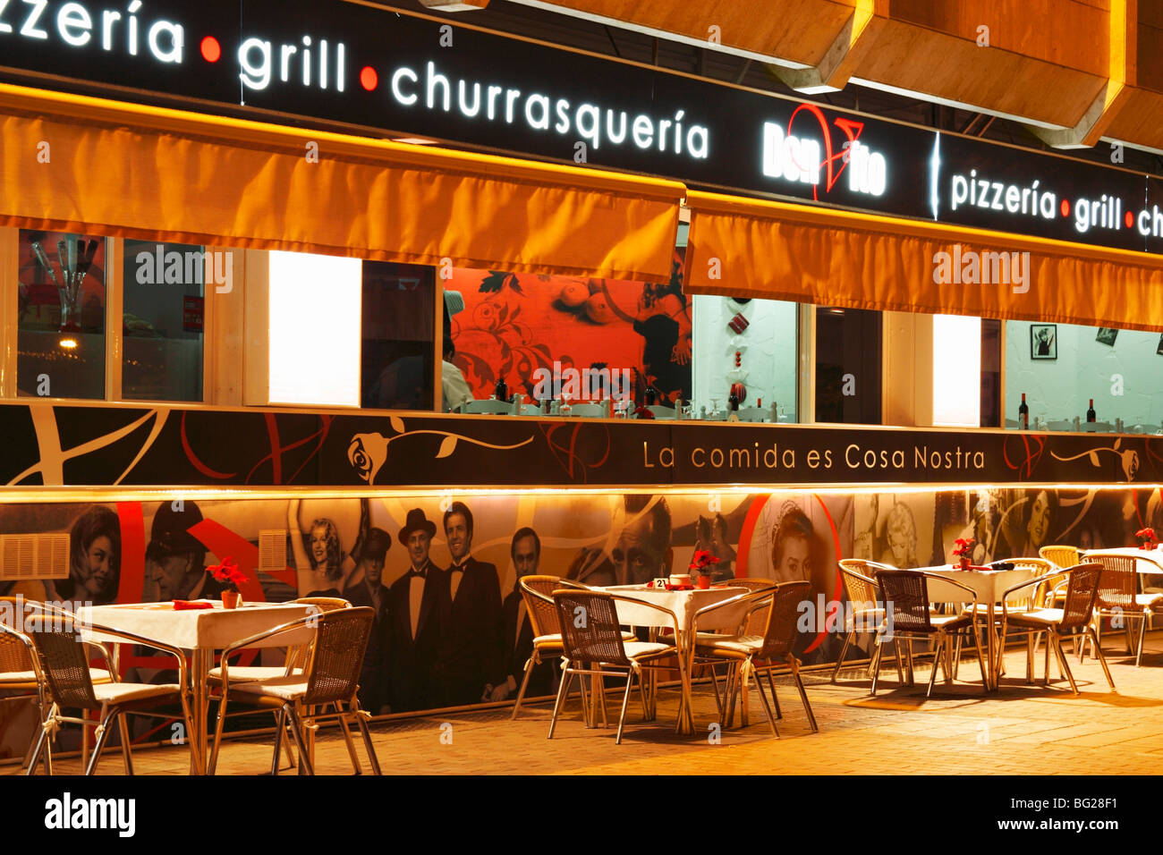 Empty Italian Restaurant At Night In Spanish Tourist Resort Stock Photo Alamy empty-italian-restaurant-at-night-in-spanish-tourist-resort-stock-photo-alamy