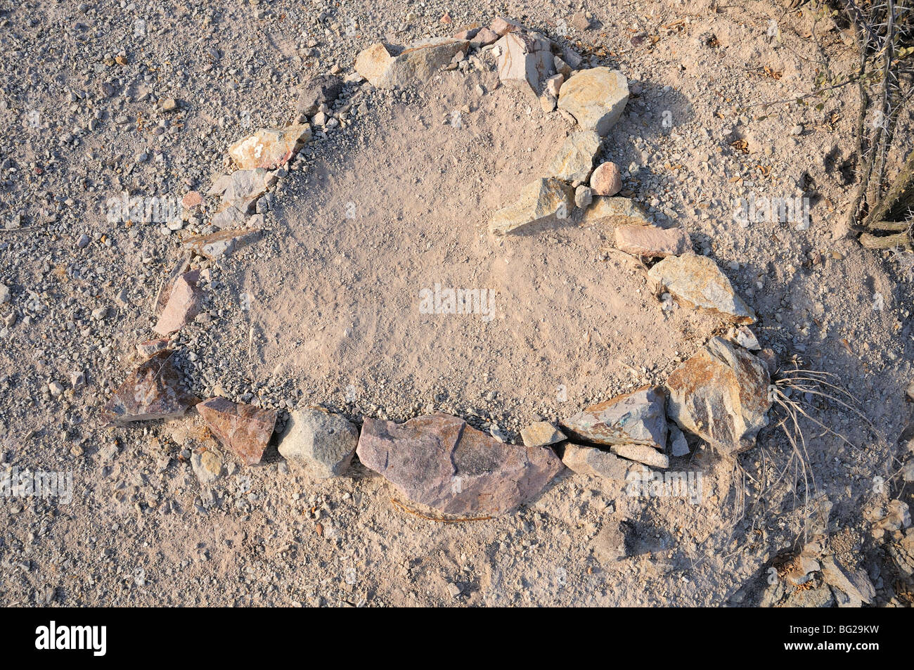 Art created along the Starr Pass Trail in the Tucson Mountains, west of ...