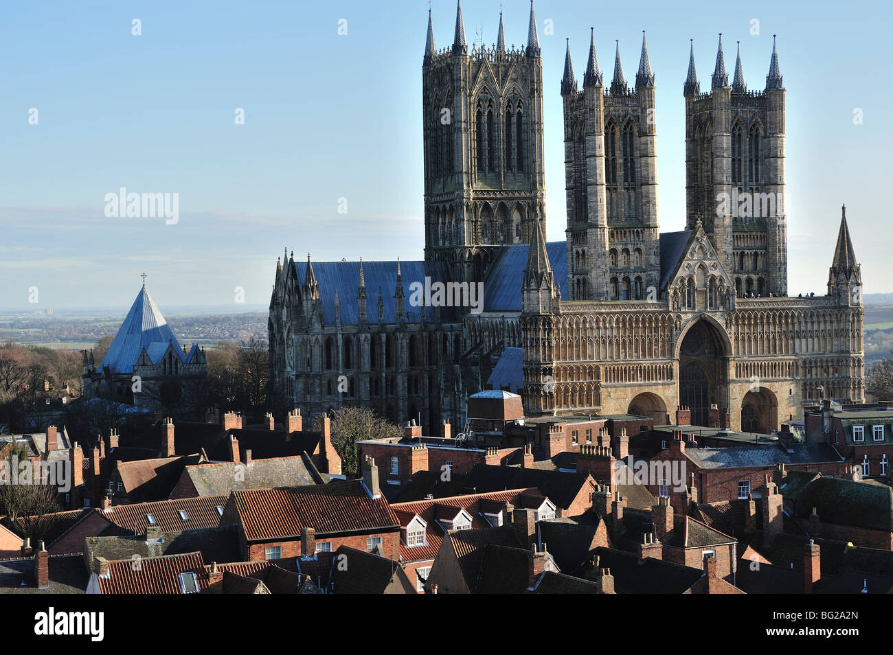 West front lincoln cathedral from hi-res stock photography and images ...