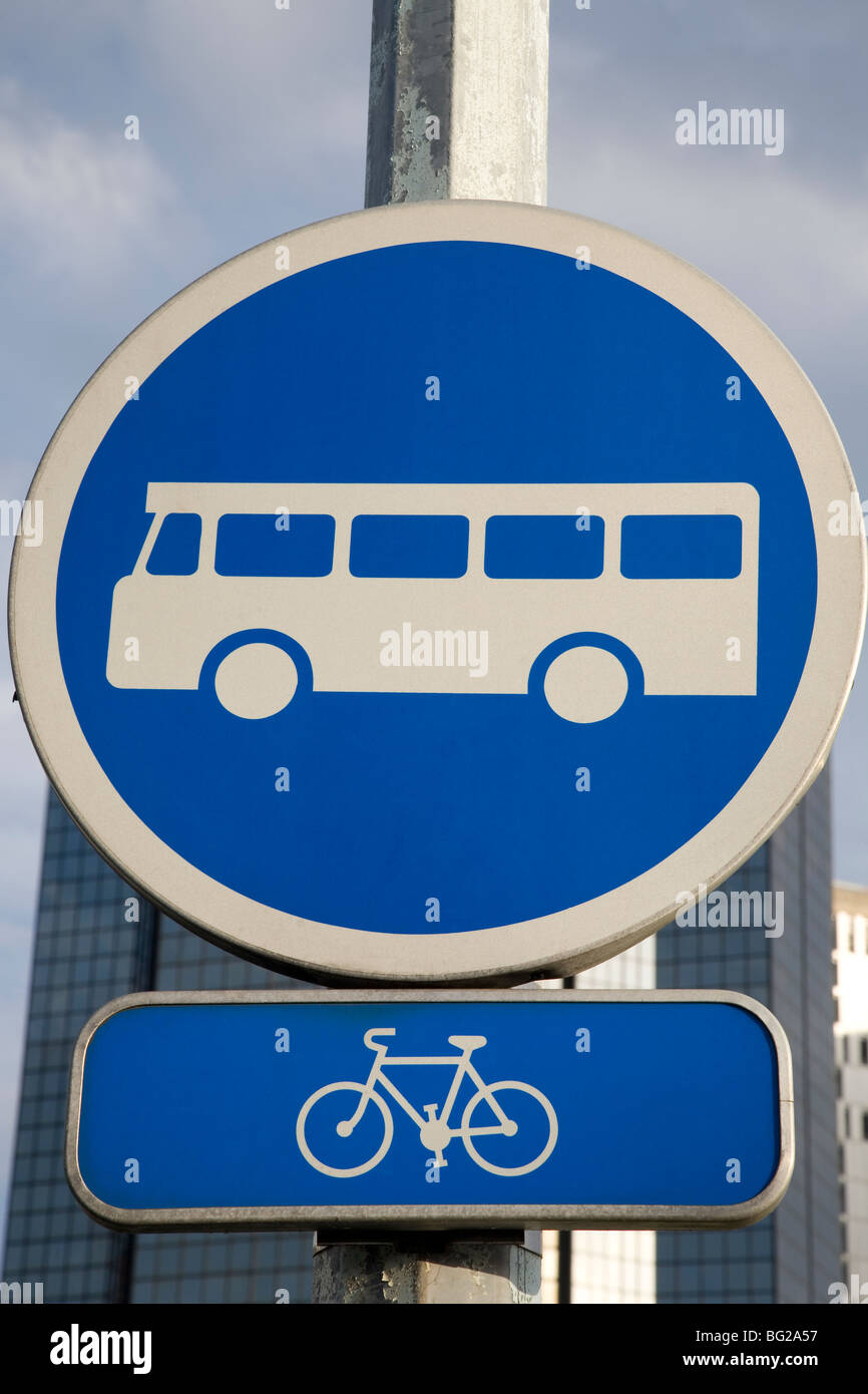 Public Transport Sign Stock Photo - Alamy