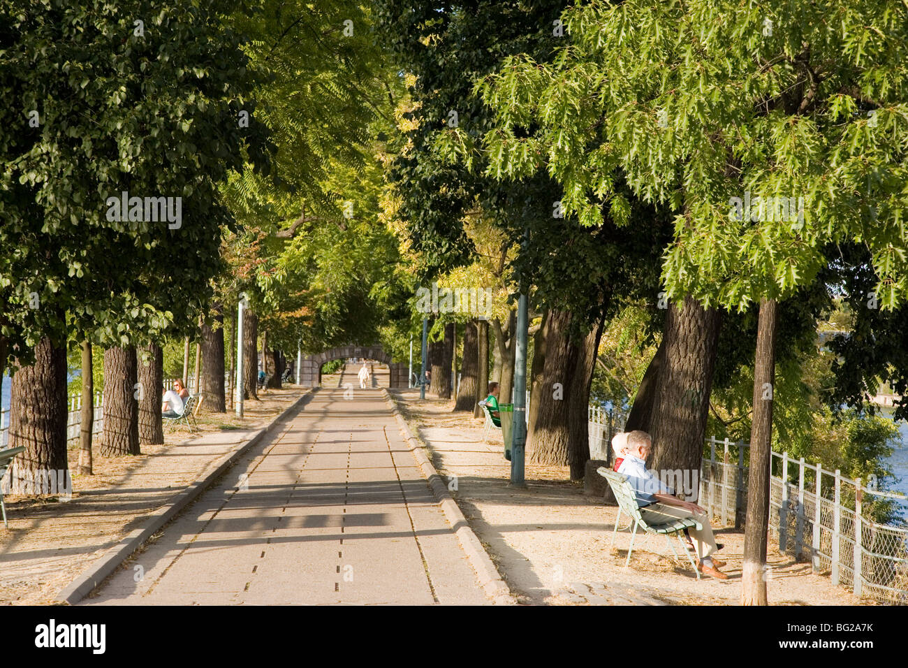 Allee des Cygnes - Ile aux Cygnes; Paris; France; Europe Stock Photo ...