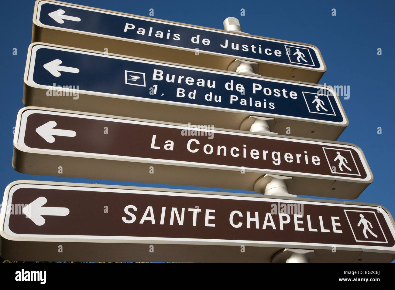 Tourist Sign in Paris Stock Photo - Alamy