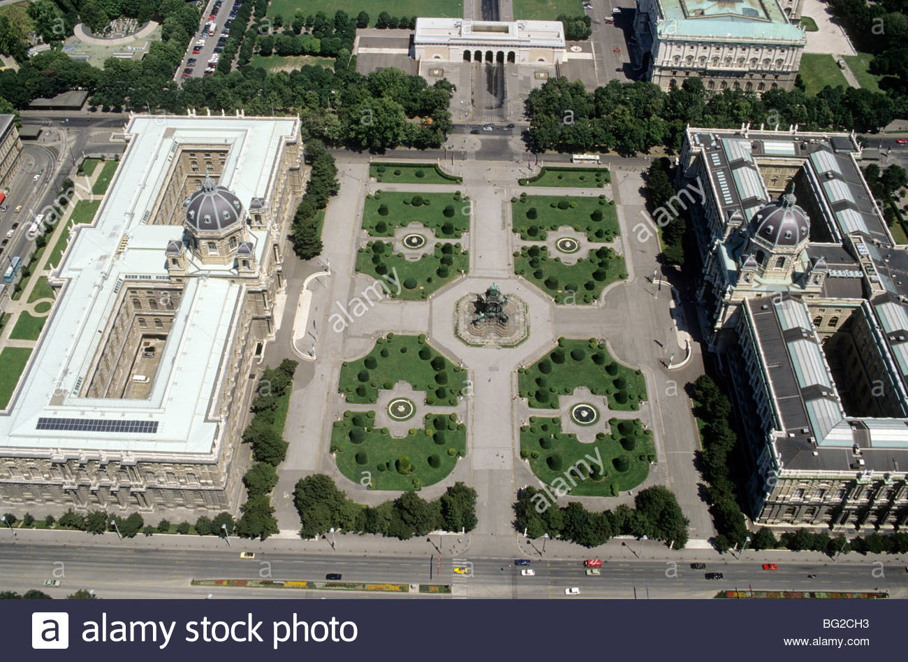 Wien Luftbild Ringstraße Vienna Aerial Stock Photos & Wien Luftbild ...