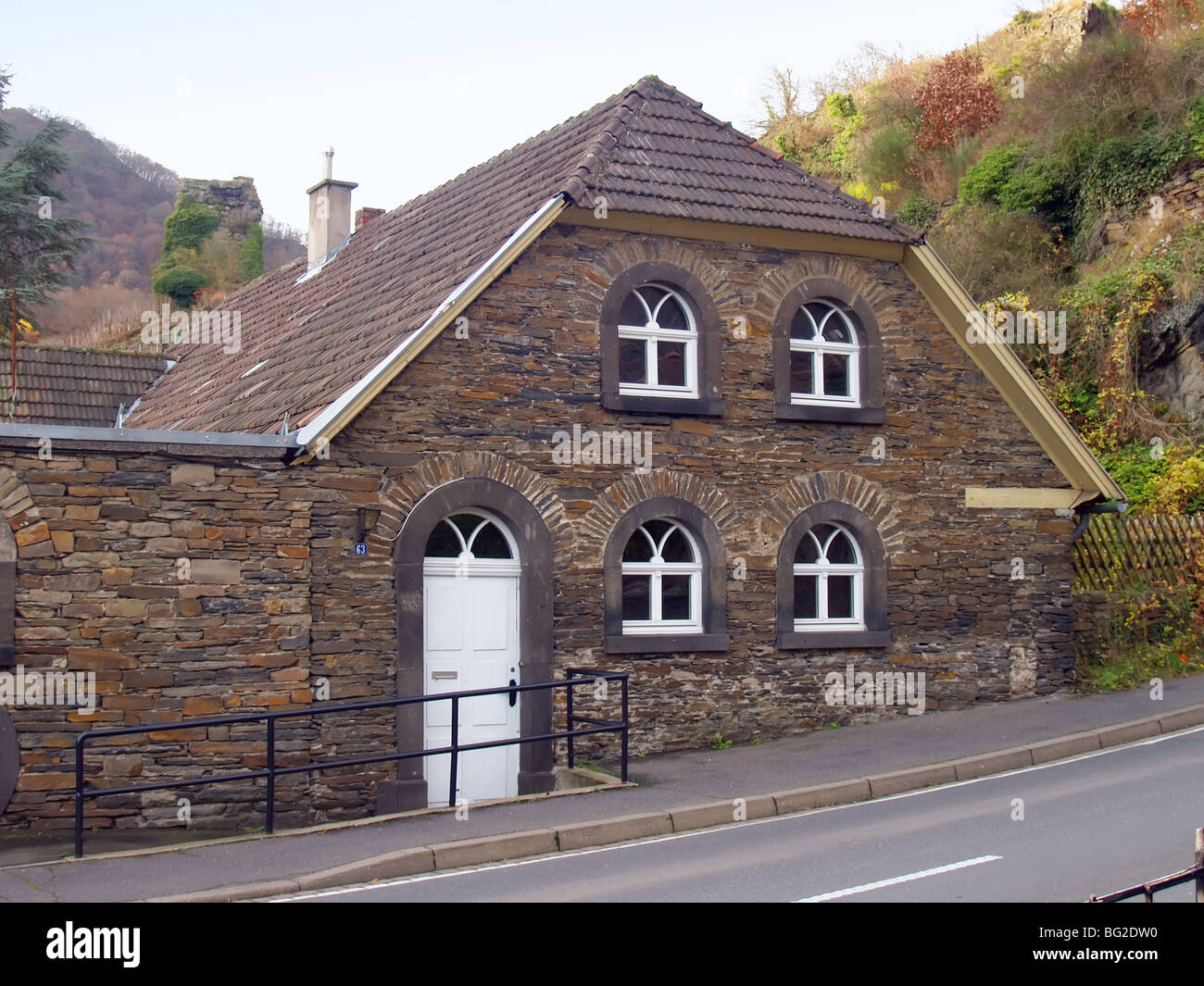 The ancient stone house in mountains of Germany Stock Photo - Alamy