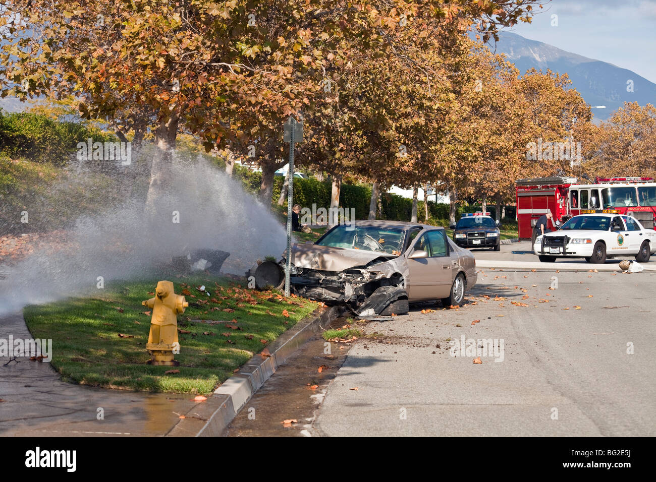 Destroyed wrecked wreck crash crashed hi-res stock photography and ...